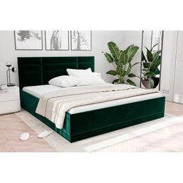 Westfalia Schlafkomfort Polsterbett &raquo;Prag&laquo; 3 Matraztenarten w&auml;hlbar, mit und ohne Bettkasten gr&uuml;n Bezug 100% Polyester, Polsterung: Polsterwatte, Material Gestell: 