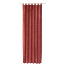 WIRTH Vorhang &raquo;Warnow&laquo; Schlaufen 1 Stk. tlg. rosa Chenille, Polyacryl 160cm, Schlaufen, 132cm