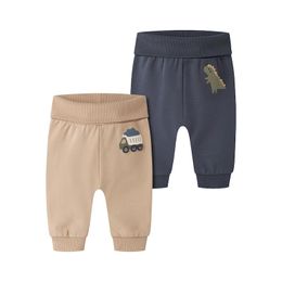 name it Herren Sweathose &raquo;NBMVONNE 2P SWEAT PANT BOX BRU&laquo; Baumwollmischung, regular fit 68, N-Gr