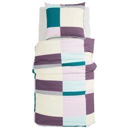 Grund Bettw&auml;sche &raquo;Blocca Bettw&auml;sche&laquo; 2 tlg. Aus 100% Baumwollsatin gefertigt bunt Satin, Obermaterial: 100% Baumwolle B/L: 140cm x 220cm, 1 Stk., 1 Stk., 