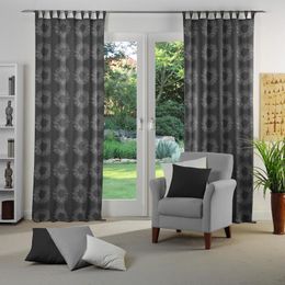 WIRTH Vorhang &raquo;Chianti&laquo; Schlaufen 1 Stk. tlg. grau Baumwolle, Polyester 145cm, Schlaufen, 135cm