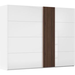 Rauch Schwebet&uuml;renschrank &raquo;Kleiderschrank Schrank Garderobe W&auml;scheschrank TEGIO&laquo; mit hochwertigen Holzdekoraufleistung und Glasfront MADE IN GERMANY 