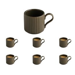 APS Espressotasse &raquo;THE GRID&laquo; &Oslash; 6 cm, H: 6 cm, 80 ml, Porzellan braun Porzellan &Oslash; 6cm x 6cm, 6