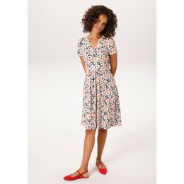 Aniston Casual Damen Aniston CASUAL Sommerkleid, allover mit Bl&uuml;ten bedruckt 36, N-Gr