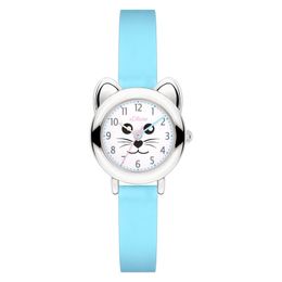 s.Oliver Damen s.Oliver Quarzuhr &raquo;The Cat&laquo; Armbanduhr, Silikonarmband, Kinderuhr, M&auml;dchen, analog blau Einheitsgr&ouml;&szlig;e