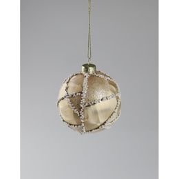 AM Design Weihnachtsbaumkugel &raquo;aus Glas, &Oslash;: 8 cm&laquo; 6er Set beige Glas 8cm