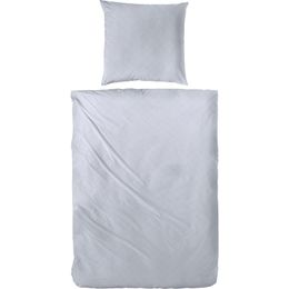 Primera Bettw&auml;sche &raquo;Falsches Uni&laquo; 3 Stk. im dezenten Look grau Mako-Satin, Obermaterial: 100% Baumwolle B/L: 240cm x 220cm, 1 Stk., 2 Stk., Mako-Satin, B/L: 