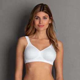 Rosa Faia Damen Soft-BH &raquo;Twin&laquo; ohne B&uuml;gel, verstellbare Tr&auml;ger, weich, schlicht, atmungsaktiv wei&szlig; 110, Cup C