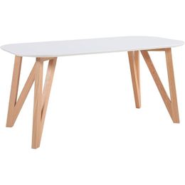 Salesfever Essgruppe &raquo;V&auml;xj&ouml; - Familienfreundlicher Esstisch inkl. St&uuml;hle&laquo; Set, 5 Stk. tlg. bestehend aus 4 modernen Polsterst&uuml;hlen und einem 180 cm 