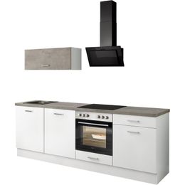 IMPULS K&Uuml;CHEN K&uuml;chenzeile &raquo;Lissabon, Ausrichtung w&auml;hlbar, Schubk&auml;sten mit Soft-Close&laquo; Set, vormontiert, in verschiedenen Farben erh&auml;ltlich, Breite 240