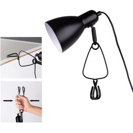 N&auml;ve n&auml;ve Tischleuchte &raquo;"MARA"&laquo; E14 1 Stk. Kann durch Klammer &uuml;berall befestigt werden; Exkl.1xE14 max.18W schwarz 1, &Oslash; 10,5cm H: 28cm, 1 Stk.