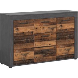OTTO home Sideboard &raquo;AOSTA, Breite 125 cm, 2 T&uuml;ren, 3 Schubk&auml;sten, 4 Fachb&ouml;den&laquo; in verschiedenen Farbausf&uuml;hrungen, individuell kombinierbar, Kommode, 
