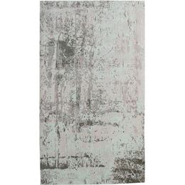GUTMANN FACTORY Hochflor-Teppich &raquo;Puffy 64785&laquo; rechteckig 80 mm H&ouml;he Vintage Optik grau Baumwolle, Kunstfaser B : 170cm 1 Stk., 80mm, L: 240cm