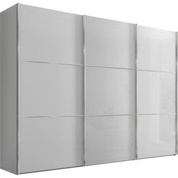 STAUD Schwebet&uuml;renschrank &raquo;Includo Glas, Made in Germany&laquo; wei&szlig; Holzwerkstoff wei&szlig;, B/H/T: 249cm x 222cm x 68cm, T&uuml;ren: 3 Stk. Premium