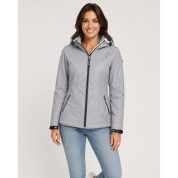 LPO Damen Funktionsjacke "Funktionsjacke Shelby &ndash; X-TEC-Membran mit 8.000 mm Wassers&auml;ule", grau, Gr. 42, Web, 96% Polyester. 4% Elasthan, Jacken,