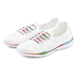 Lascana M&auml;dchen Lascana Sneaker &raquo;Slipper, Halbschuh, Slip-On-Sneaker,&laquo; aus leichtem Textil-Material VEGAN bunt 43