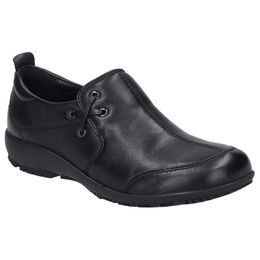 Josef Seibel Damen Slipper &raquo;Charlotte 17&laquo; Schlupfschuh, Festtagsschuh, Komfortschuh mit kleinem Keilabsatz schwarz 40
