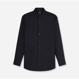 OLYMP Herren OLYMP Langarmhemd &raquo;Luxor&laquo; Businesshemd, New-Kentkragen, Modern Fit schwarz 44, N-Gr