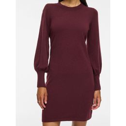 Vila Damen Strickkleid &raquo;VIKERRY O-NECK KNIT DRESS - NOOS&laquo; Materialmix, regular fit rot XS, N-Gr