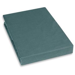 Kayori Spannbettlaken &raquo;Kai&laquo; 100% Baumwolle grau Renforc&eacute;, Obermaterial: 100% Baumwolle B/L: 90cm x 200cm, 1 Stk., Renforc&eacute;, 80-90x200 35cm