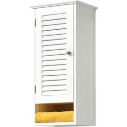H&auml;ngeschrank &raquo;Quickset 928 Wand-Badschrank, 1 T&uuml;r, 1 Einlegeboden, 1 Nische&laquo; Badezimmer-H&auml;ngeschrank, 32 cm breit, Wei&szlig;, Landhaus-Stil wei&szlig; 