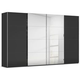 Rauch Schwebet&uuml;renschrank &raquo;Kleiderschrank Schrank Garderobe Schlafzimmerschrank SCALE-FYRA&laquo; edle viergeteilte T&uuml;ren Spiegel/Glas-Mix viele Farben MADE