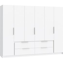 FORTE Kleiderschrank &raquo;Luano&laquo; wei&szlig; Holzwerkstoff Wei&szlig;, B/H/T: 269,7cm x 210,5cm x 60cm