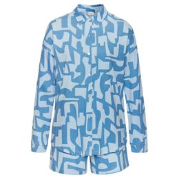 s.Oliver Damen s.Oliver Shorty Set, 2 tlg. mit grafischem Print blau 32/34