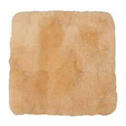Heitmann Felle Sitzkissen &raquo;Lammfell Patchwork&laquo; Sitzauflage, eckig, 35x35 cm, echtes Lammfell, weich & kuschelig beige Lammfell, Polyester B/L: 35cm x 35cm, 1 Stk.