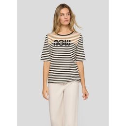 Rabe Damen T-Shirt mit Schriftzug beige 40