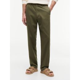 Tommy Hilfiger Herren Chinohose &raquo;DOVER 3/4 ELASTICATED TENCEL&laquo; Regular Fit Stretch aus Twill gr&uuml;n 36, L&auml;nge 34