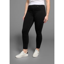 Arizona Damen Skinny-fit-Jeans &raquo;Ultra Stretch - Curve Collection&laquo; High Waist schwarz 46, N-Gr