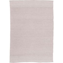 CarpetFine Teppich &raquo;Frida 205&laquo; rechteckig 7 mm H&ouml;he Wendeteppich, 100% recyceltem Material (PET), Flachgewebe, Sisal Optik beige Polyester B : 60cm 1 