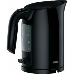 Braun Wasserkocher &raquo;PurEase WK 3000 BK - 1,0 L, Schnellkochsystem, Anti-Kalk Filter&laquo; 1 l 2200 W 2.200 W, Kocht 200 ml in 45 Sek., 360 Grad Heitzsockel 
