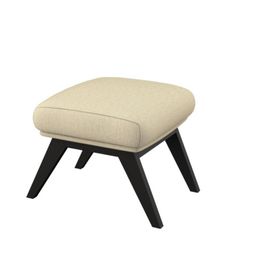 FLEXLUX Polsterhocker &raquo;Adria&laquo; Fu&szlig; schwarz, Fu&szlig;hocker f&uuml;r Ohrensessel schwarz 100% Polyester B/H/T: 54cm x 41cm x 41cm, Chenille