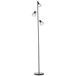 Brilliant Stehlampe &raquo;Blacky&laquo; E14 1 Stk. 3flg schwarz matt schwarz 3, &Oslash; 25cm H: 162cm, 1 Stk.