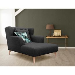 Home Affaire Loveseat &raquo;Baggio Kuschel Mega Lounge Big Sessel&laquo; grau 100% Polyester Veloursstoff, B/H/T: 101cm x 99cm x 152cm