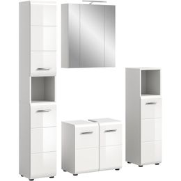 Welltime Badezimmer-Set Set, 5 Stk. tlg. Holzwerkstoff, MDF B/H/T: 150cmcm x 185cmcm x 30cmcm