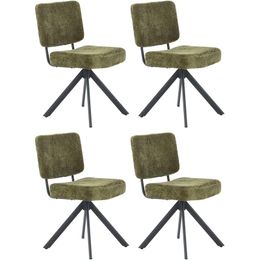 Jockenh&ouml;fer Drehstuhl &raquo;Gloria (Set, 4 St.)&laquo; (Set) 4 Stk.Inklusive Drehfunktion (360&deg;), Taschenfederkern, bis 150kg belastbar gr&uuml;n B/H/T: 44cm x 82cm x 54cm, 4 Stk