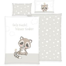 Baby Best Babybettw&auml;sche &raquo;Kleiner R&auml;uber&laquo; 2 Stk. mit liebevollem Motiv bunt Renforc&eacute;, Obermaterial: 100% Baumwolle B/L: 100cm x 135cm, 1 Stk., 1 Stk., Renforc&eacute;,