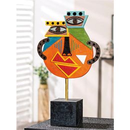 Casablanca by Gilde Fantasy-Figur &raquo;Gesicht Abstrakt "Kupka"&laquo; bunt Kunstharz, Metall B/H/T: 27cm x 47cm x 11cm