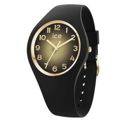 Ice Watch Ice-Watch Damen ice-watch Quarzuhr &raquo;ICE champagne&laquo; Armbanduhr, Damenuhr, Silikonarmband, analog schwarz Einheitsgr&ouml;&szlig;e
