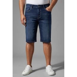Man's World Plus Herren Jeansbermudas &raquo;Gro&szlig;e Gr&ouml;&szlig;en&laquo; gerade geschnittenes Bein, normale Leibh&ouml;he, Regular-Fit blau 70, N-Gr