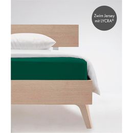 Fleuresse Spannbettlaken &raquo;Comfort&laquo; langlebig & b&uuml;gelfrei,Perfekte Passform durch POWER-STRETCH gr&uuml;n Jersey-Elasthan, Obermaterial: 96% Baumwolle, 4% 