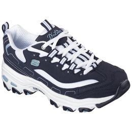 Skechers Damen Sneaker &raquo;D ́Lites - Biggest Fan&laquo; Freizeitschuh, Halbschuh, Schn&uuml;rschuh im trendigen Chunky-Style blau 38