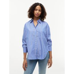 Tommy Hilfiger Damen Hemdbluse &raquo;MODERN POPLIN BLUE STR SHIRT LS&laquo; Baumwolle, Brusttasche, regular fit 46