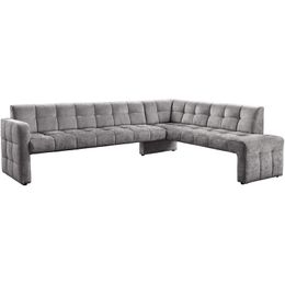exxpo - sofa fashion Essbank &raquo;Barista, bequem und elegant, hohe Bodenfreiheit&laquo; Eckbank Barista bequem und elegant, hochwertige Detailverarbeitung grau