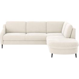 Sit & More sit&more Ecksofa &raquo;Soul L-Form&laquo; wahlweise mit Schlaffunktion und Bettkasten oder Schubkasten beige 100% Polyester B/H/T: 257cm x 90cm x 239cm, Luxus-