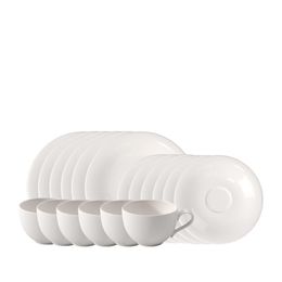 like. by Villeroy & Boch Kaffeeservice &raquo;Essential Kaffee-Service&laquo; Premium Porzellan wei&szlig; Porzellan 18