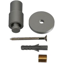 Liedeco Deckentr&auml;ger f&uuml;r Gardinenstangen &raquo;Power&laquo; f&uuml;r Gardinenstangen &Oslash; 20 mm grau L: 4,5cm